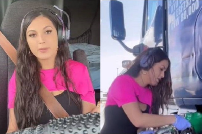 Rachel Rubio, la joven cubana que se gana la vida como camionera en Miami